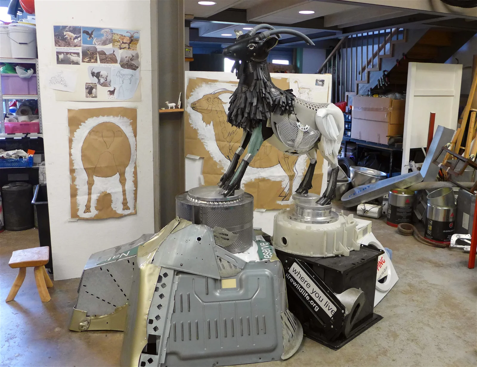 Michelle Reader // Recycled Sculpture - Exhibition at The Harley Foundation