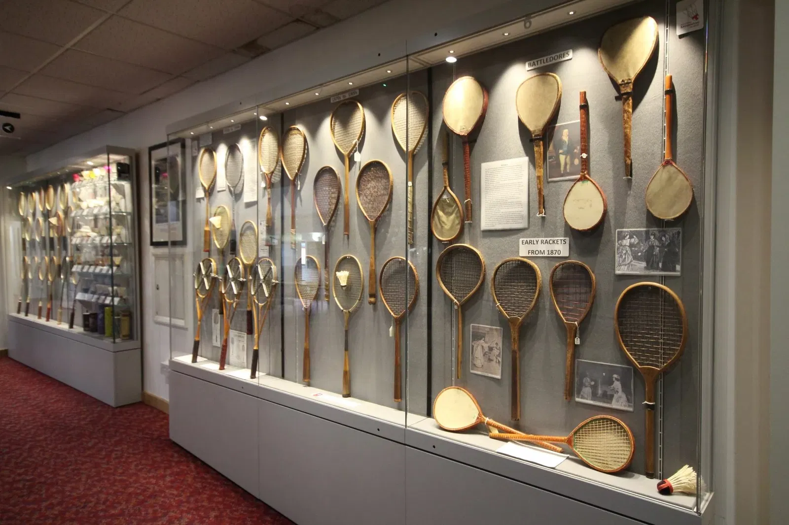 Badminton rackets and shuttlecocks - Exhibition at National Badminton ...