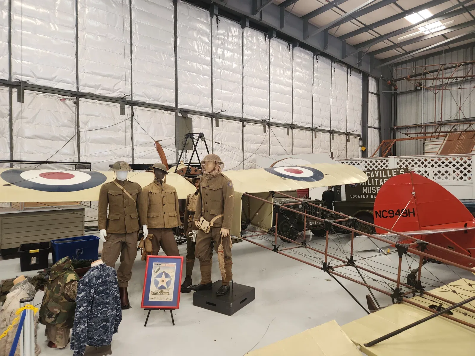 1909 Bleriot Reproduction. - Exhibition at The Rowland Freedom Center
