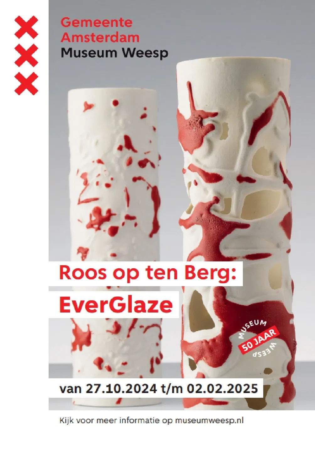 Roos op ten Berg | EverGlaze - Tentoonstelling in Museum Weesp